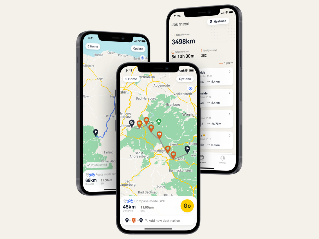The free Beeline riding app for better routes, planning and navigation